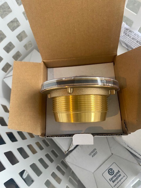 NEW KOHLER K-22675-S Round Brass Shower Receptor Drain, Stainless ...