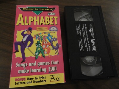 ROCK N’ LEARN ALPHABET AGES 2-5 EDUCATIONAL VHS KIDS 1998 PARENTS ...