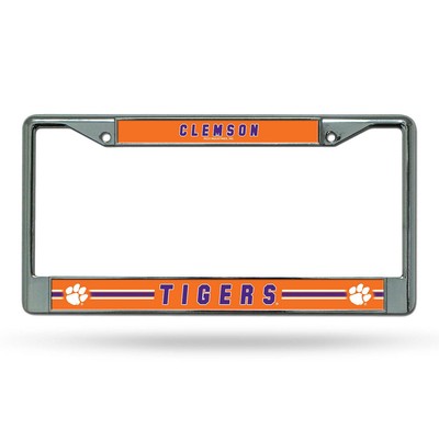 Clemson Tigers License Plate Frame Chrome Printed Insert | eBay