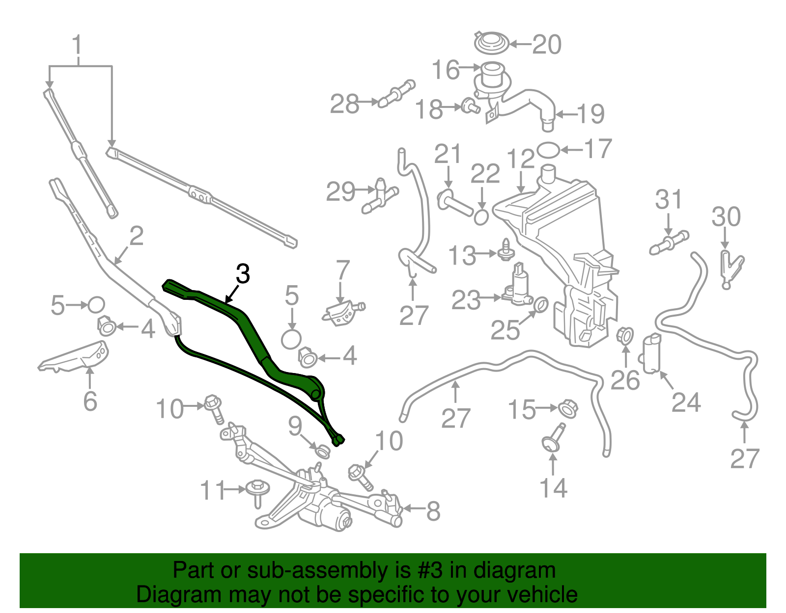 Genuine Volvo Windshield Wiper Arm 32219073 for sale online | eBay