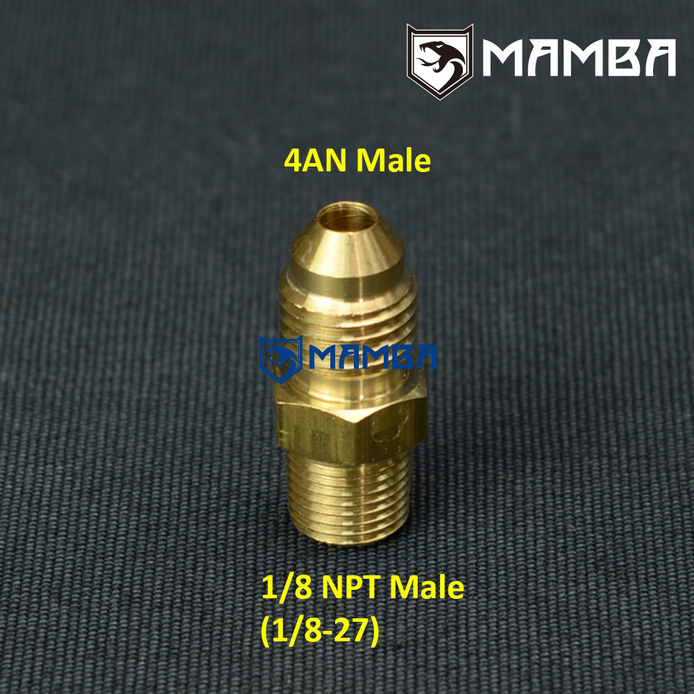 Brass Turbo Adapter Fitting Male Connector 4AN AN4 AN-4 Male to 1/8 ...