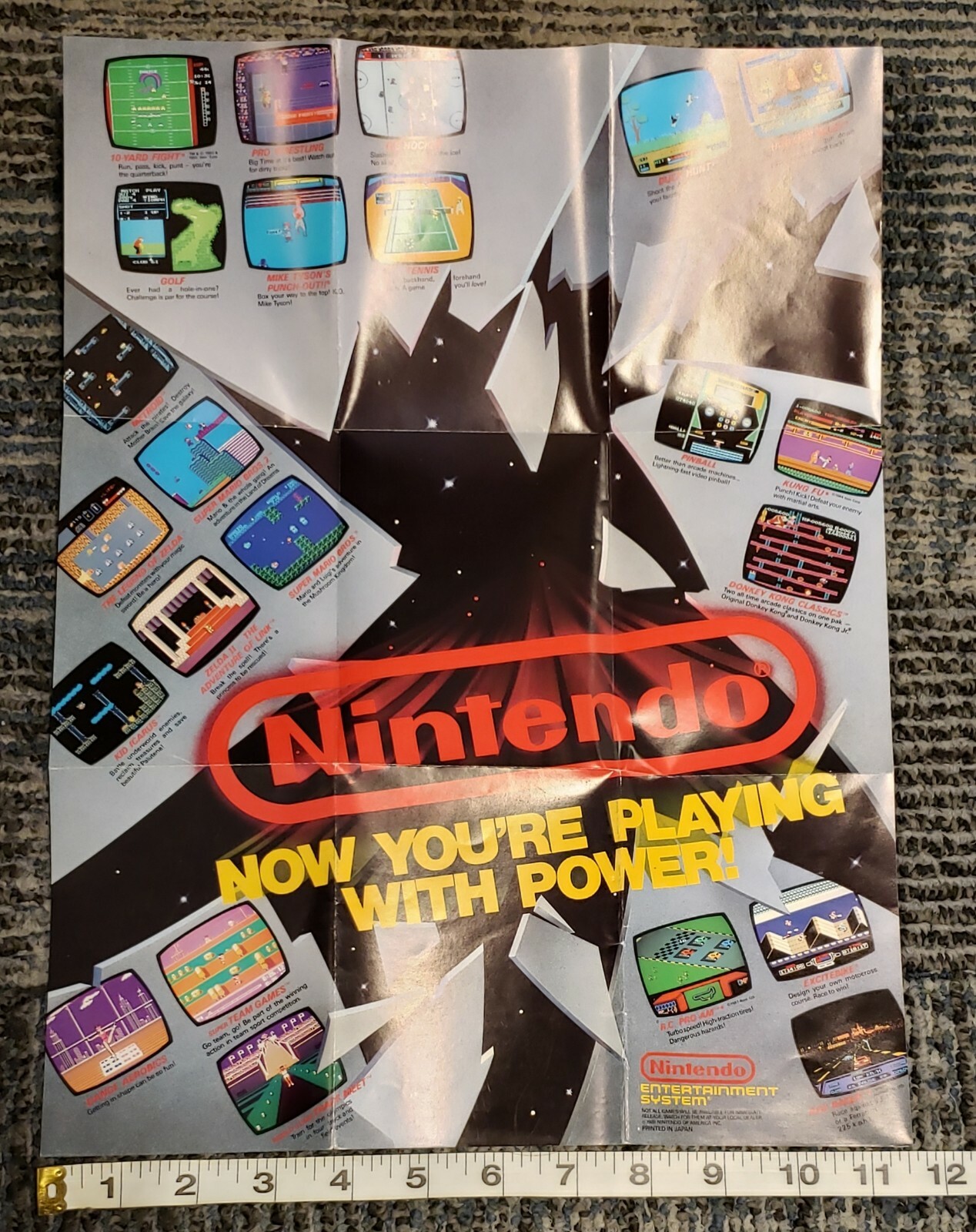 Nintendo Power NES Promotional Poster 16x11.5 Authentic | eBay