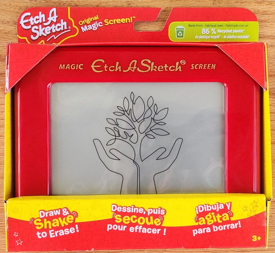 Etch A Sketch Original Magic Screen Spin Master Recycled Plastic New | eBay