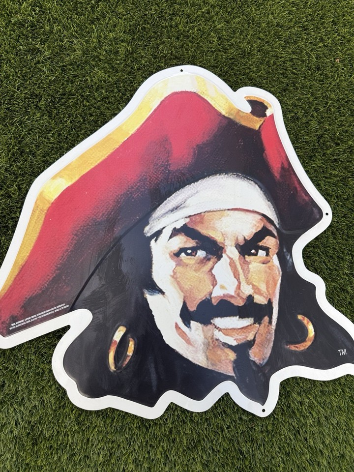 2015 Captain Morgan Rim Pirate Captain Tin Metal Sign Store Display | eBay