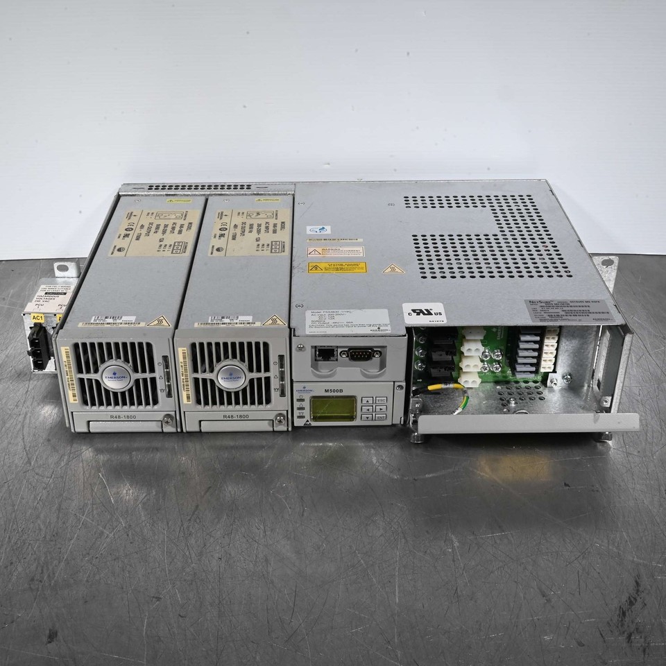 Emerson NetSure 502 NGFB DC Power System w/ M500B, 2x R48-1800 and ...