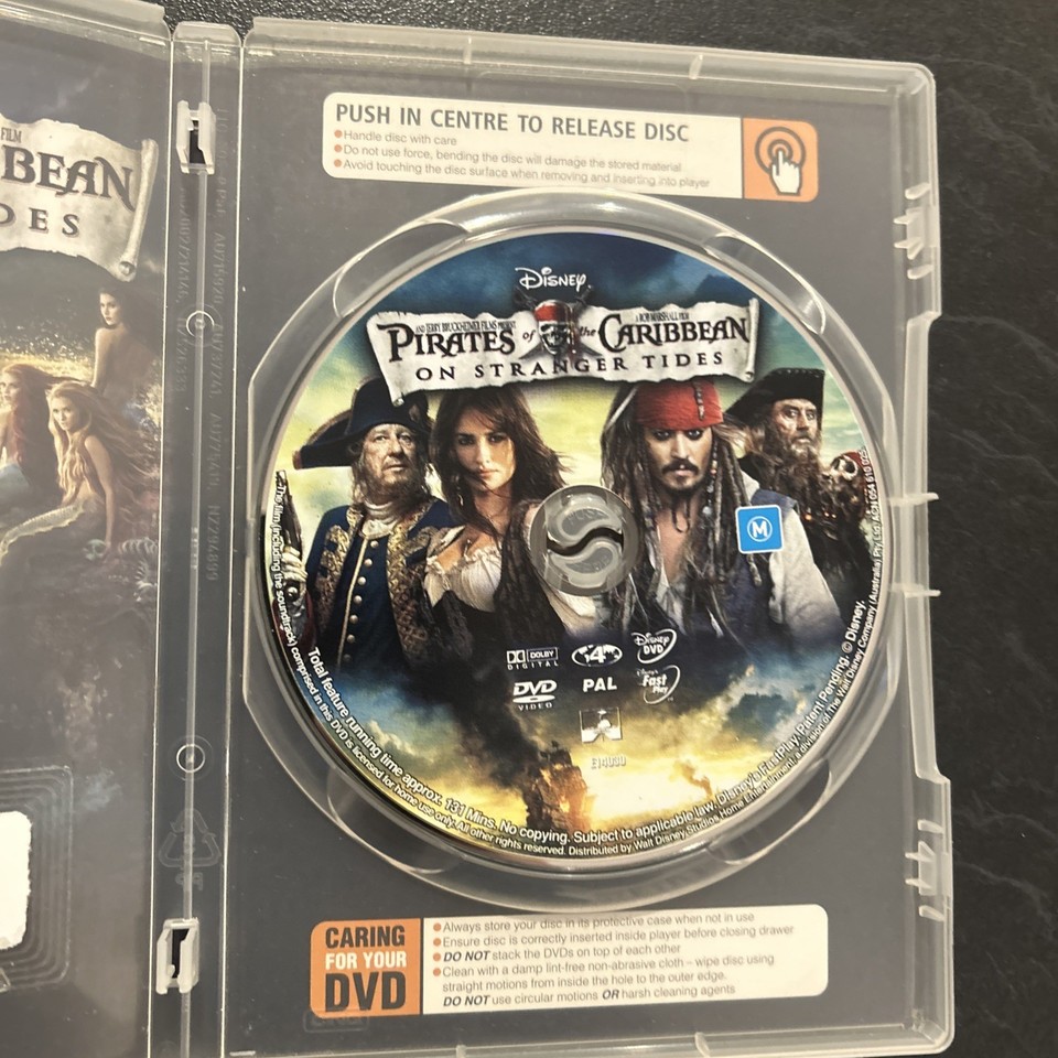 Pirates of the Caribbean - On Stranger Tides (2011, DVD, Region 4, VG ...