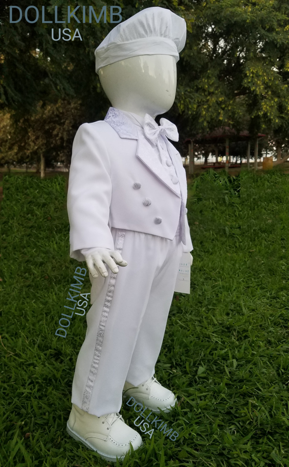 Traje para bautizo bordado. Suit Tuxedo EMBROIDERY, Baptism Christening ...