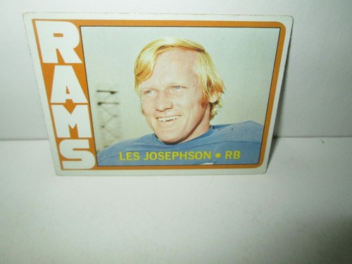 LES JOSEPHSON 1972 CARD Topps #247 LOS ANGELES RAMS RB Centered Ex | eBay