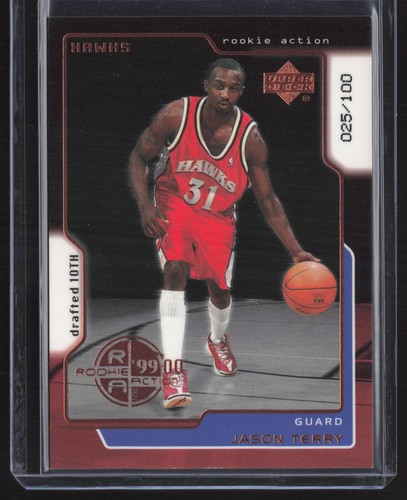 1999-00 Upper Deck Jason Terry UD Exclusives Bronze /100 Rookie Card RC ...