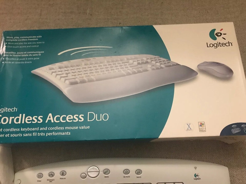 Logitech Cordless Access Duo Mouse Keyboard EXCELLENT! | eBay