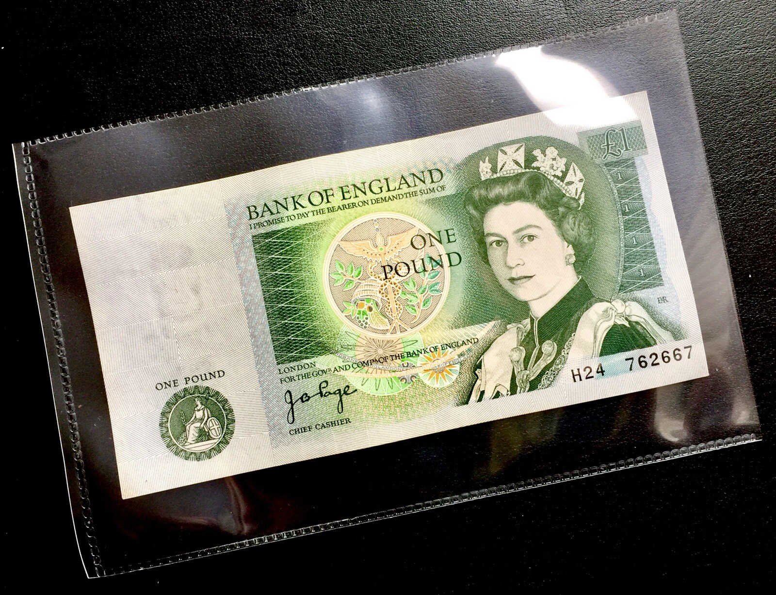 Excellent Uncirculated 1970s GB £1 Sterling Bank Note In Perfect ...
