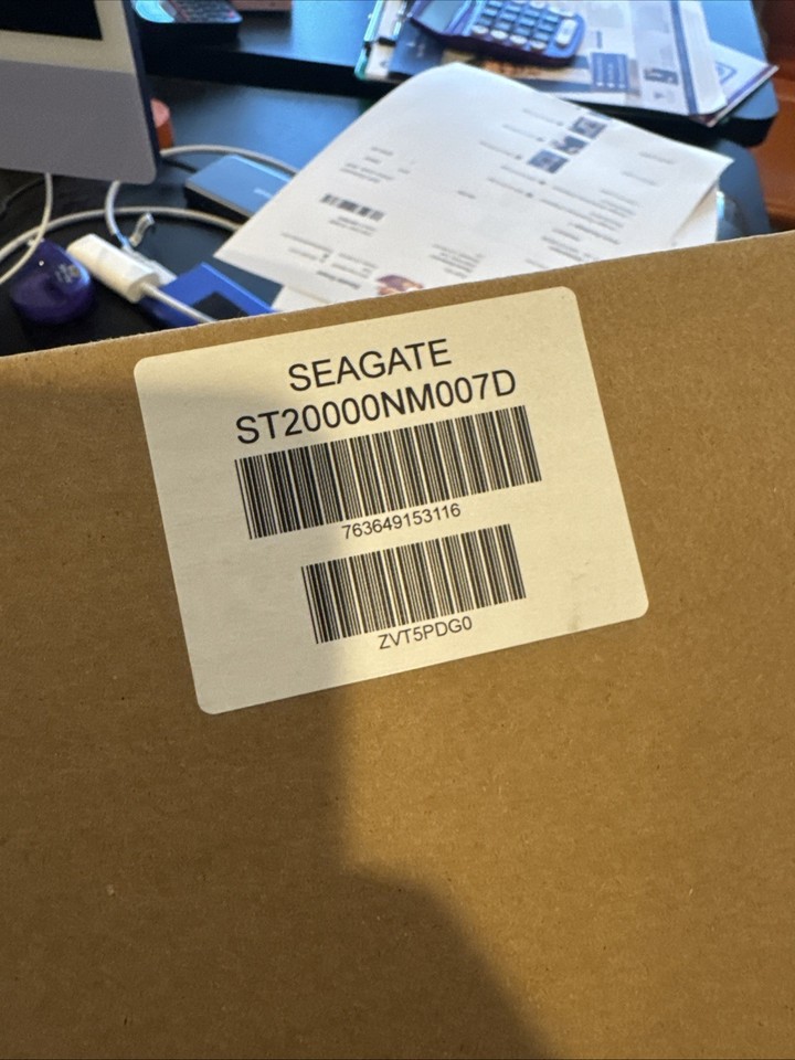 Seagate Exos X20 (7200RPM, 3.5", SATA 3 20TB Internal Hard Drive ...