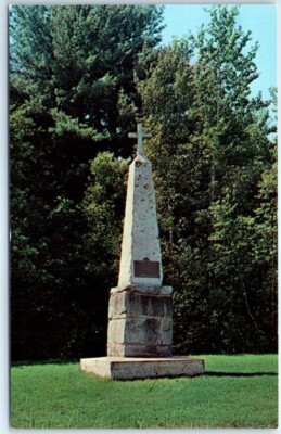 Postcard - Monument to Father Sebastian Rasles, Madison, Maine | eBay ...