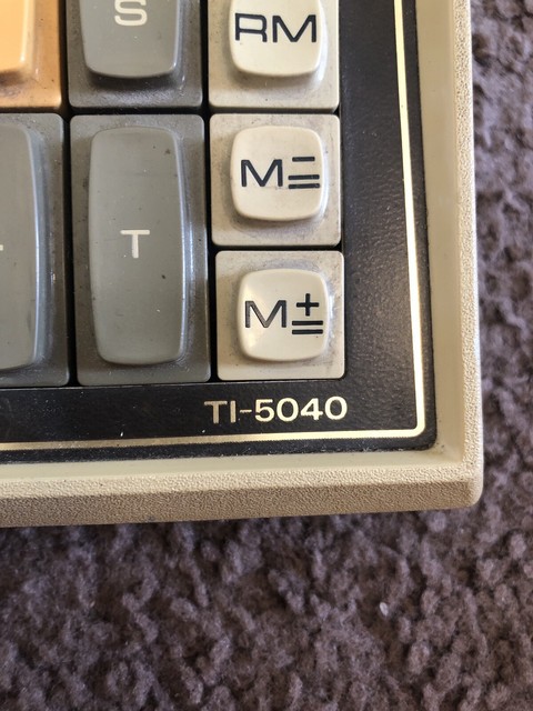 Texas Instruments Ti-5040 Electronic Adding Machine Calculator Vintage ...