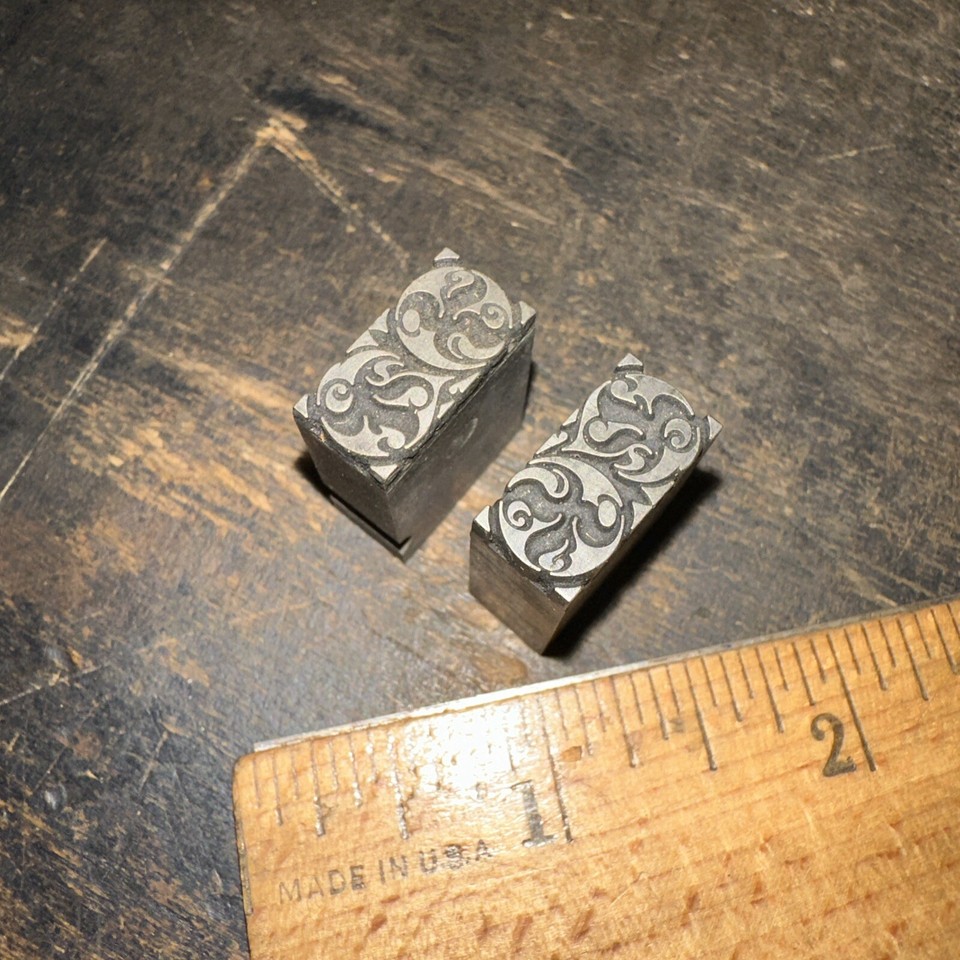 Printing Blocks “ 2 Ornamental Lead Borders “ | eBay