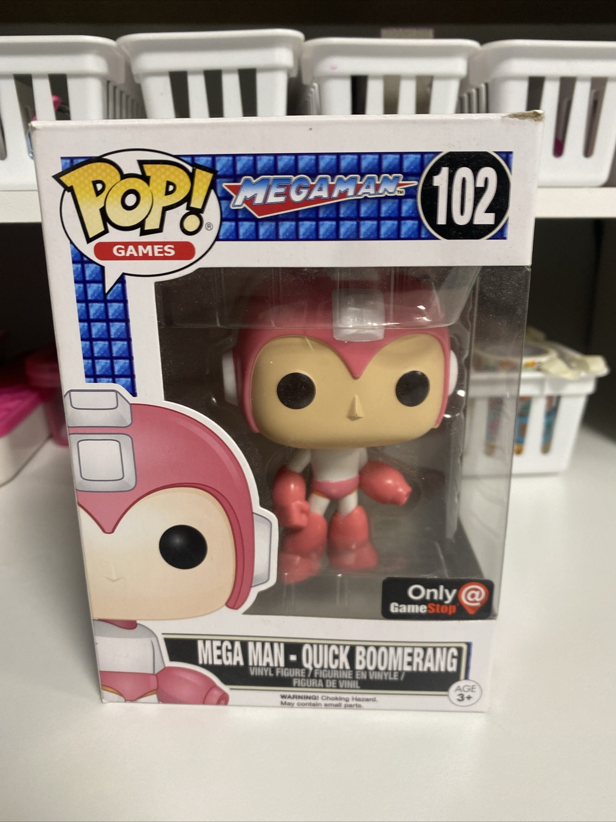 Funko Pop! Games Mega Man - Quick Boomerang Exclusive #102 Gamestop ...