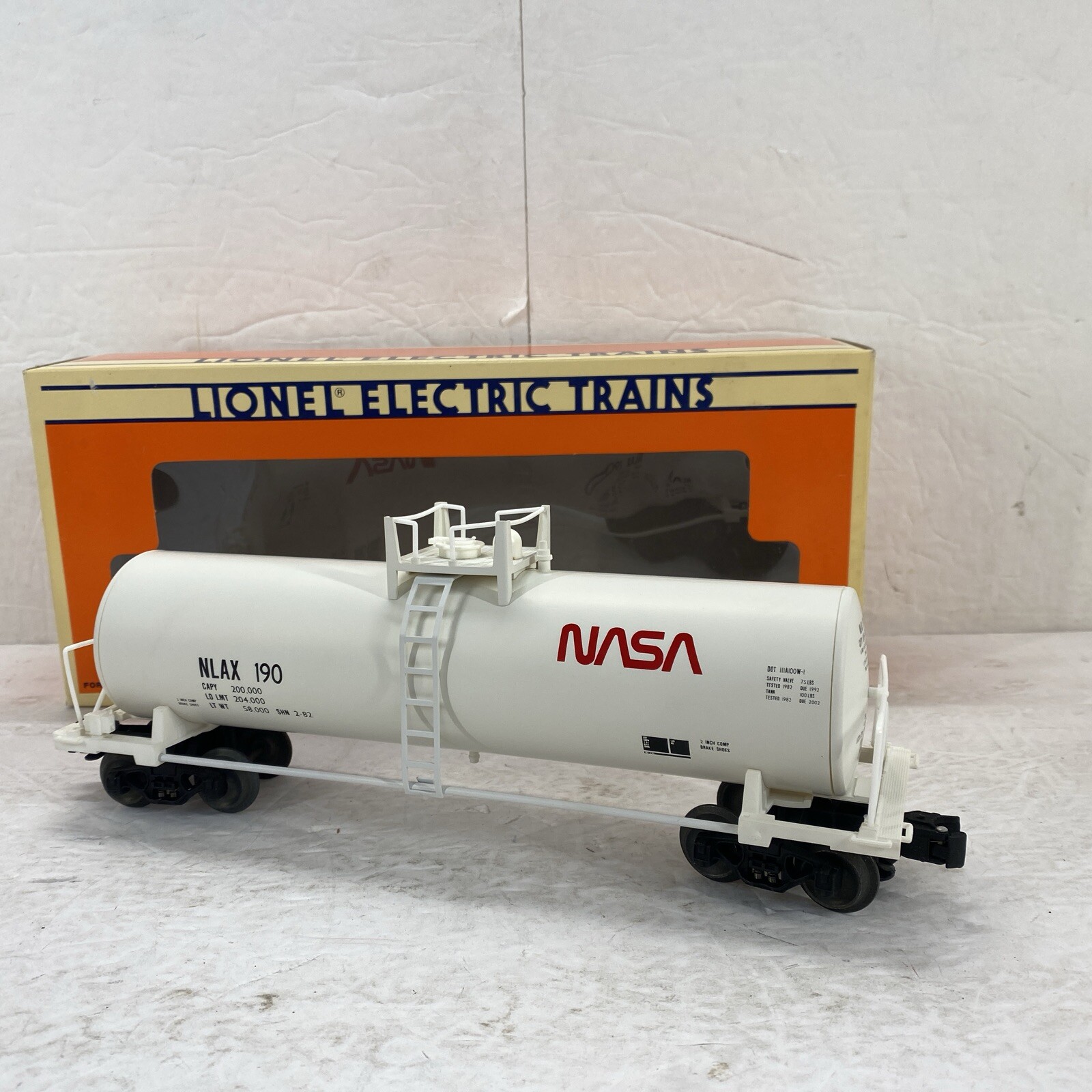 Lionel 6-17899 LCCA 1992 NASA 200k Gallon Tank Car for sale online | eBay