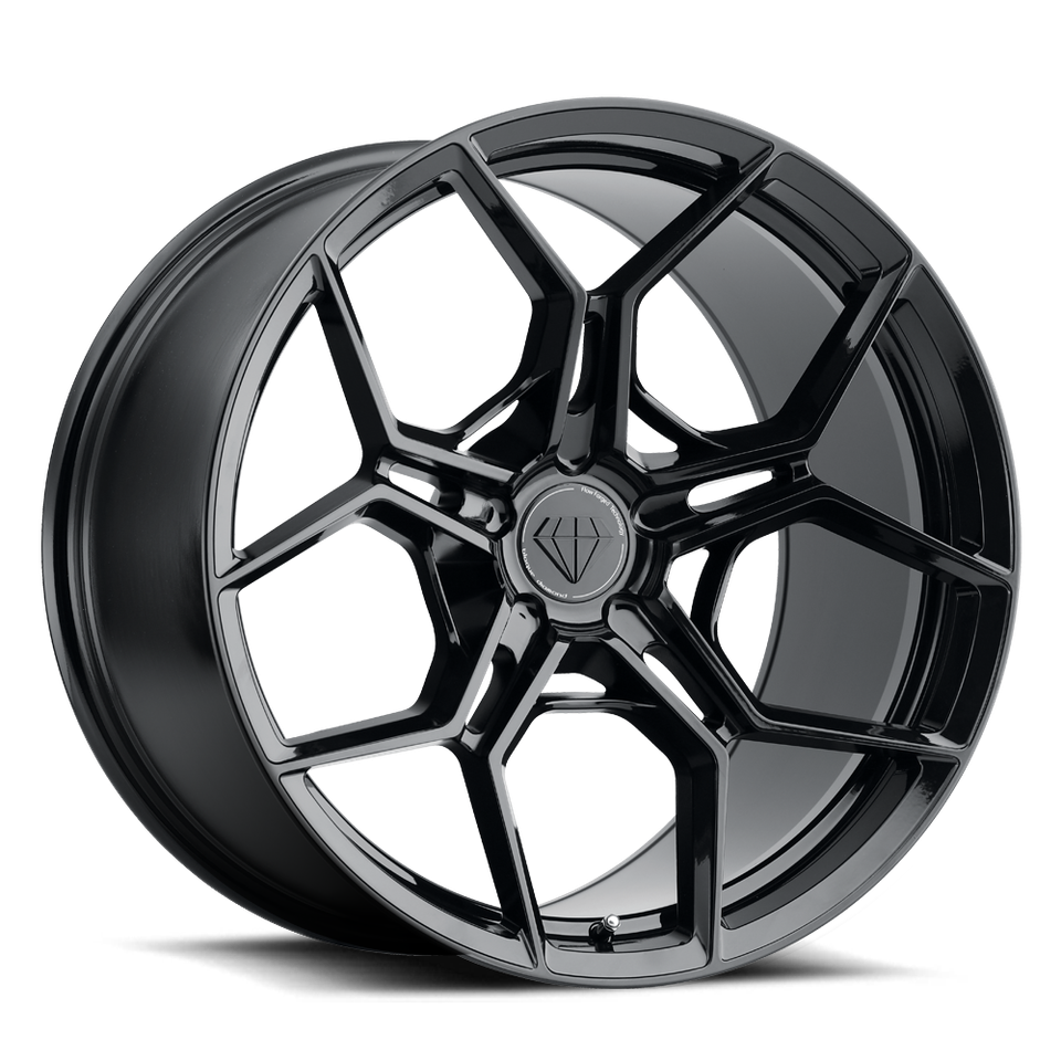 20” BD-F25 GLOSS BLACK WHEELS RIMS FOR MCLAREN 650 720 20X9 AND 20X12 ...