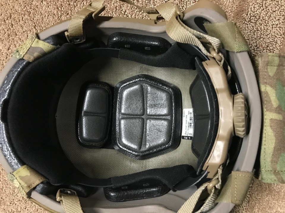 Ops-Core Fast Maritime Helmet, Multicam cover, Size L/XL w/ ms2000 ...