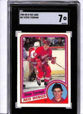 1984-85 O-Pee-Chee Steve Yzerman Rookie SGC 7 (CP), #67 | eBay