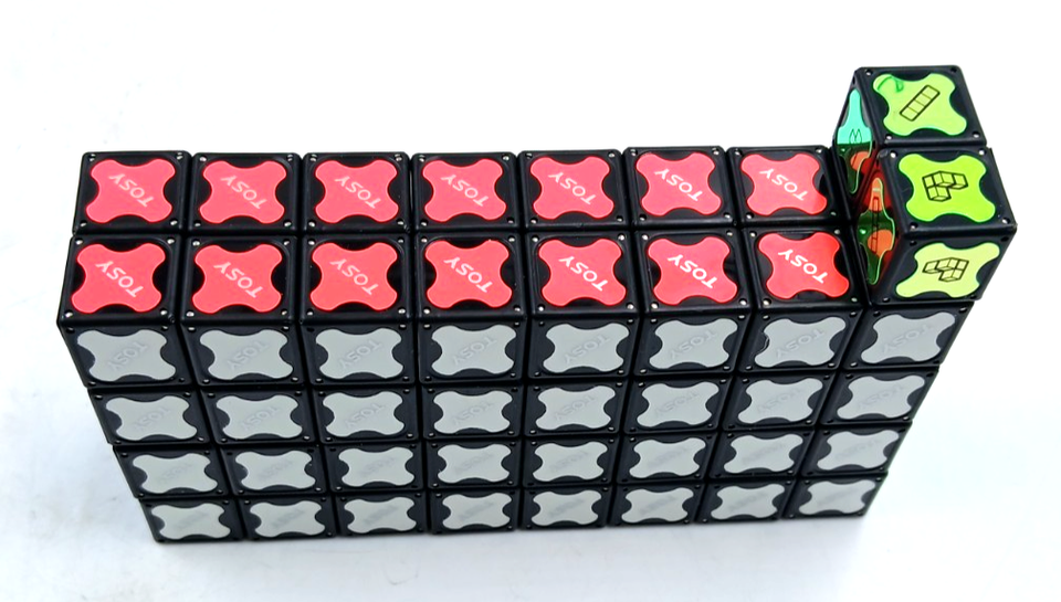 TOSY Magnet Cube 4X4 66 Building Blocks + 4 Fidget Spinner + 2UV ...