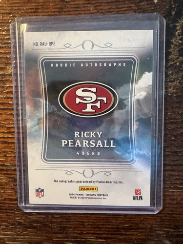 2024 Ricky Pearsall Panini Origins RC ON CARD Auto #RAU-RPE 49ers | eBay