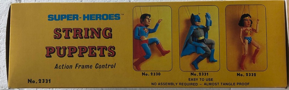 BATMAN STRING PUPPET DC Super Heroes 1978 MADISON LTD Mint In Box RARE ...