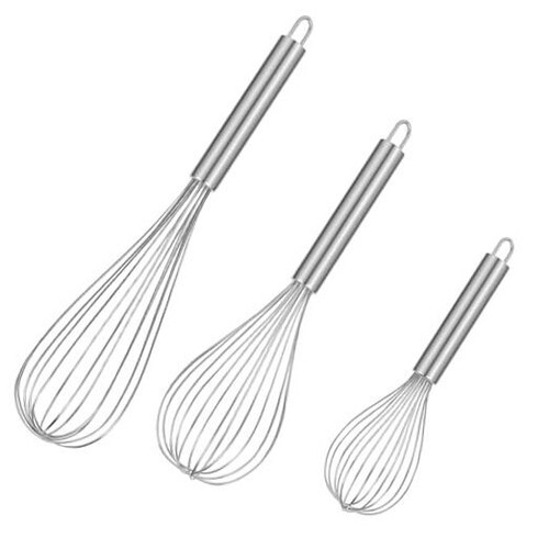 Kitchen Whisks for Cooking Wisking Tool Stainless Steel Whisk Set 3 ...