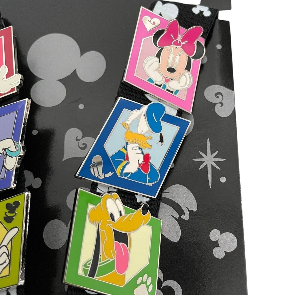 Disney Parks Mickey Mouse and Friends Lanyard 8 Pin Starter Set | eBay