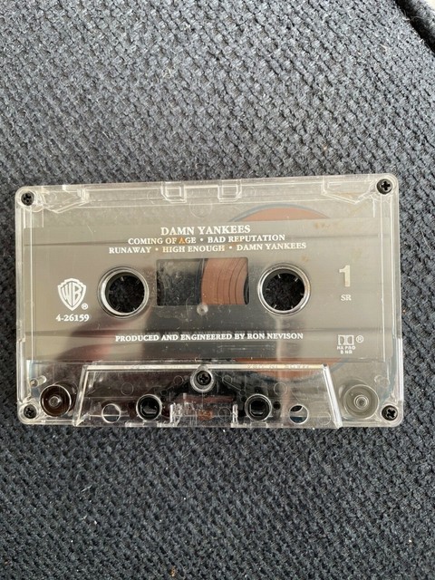 Damn Yankees Self Titled S/t 1990 Hard Classic Rock Roll Cassette Tape ...