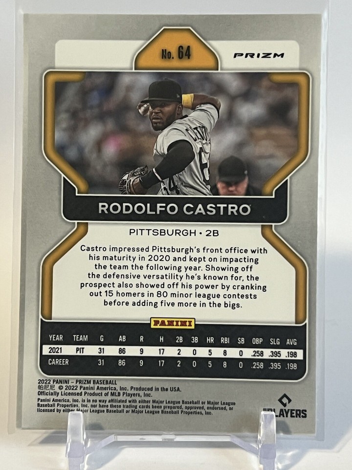 2022 Panini Prizm Red White & Blue Rodolfo Castro Rookie Card #64 | eBay