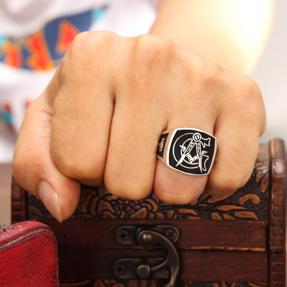 Master Mason Symbol G Templar Signature Freemason Masonic Sterling ...