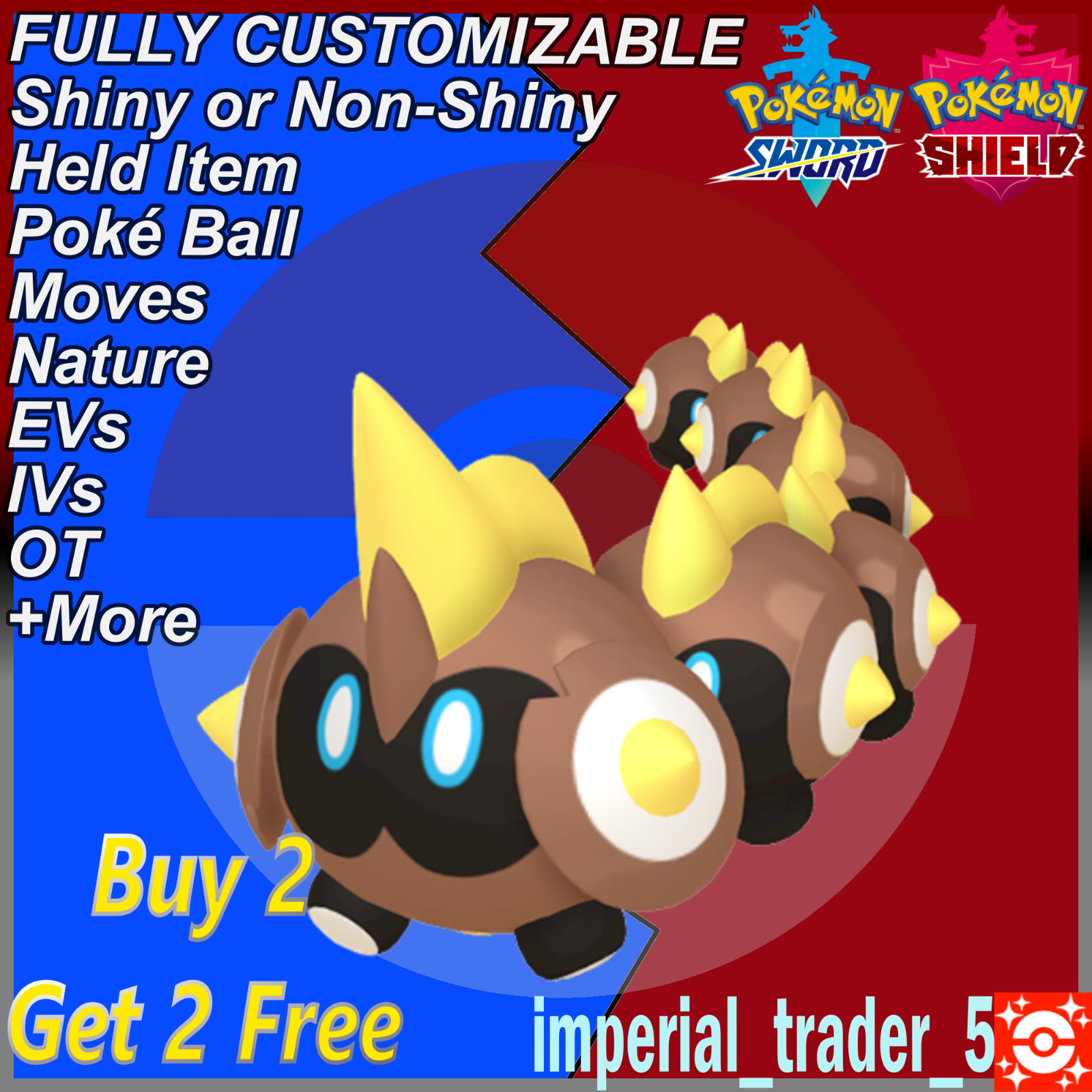 Pokémon Sword and Shield Shiny Falinks W/ Best 6IV Customizable | eBay