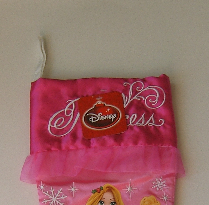 Disney Princess Christmas Stocking Pink Satin Ruffle 18 in. for sale ...