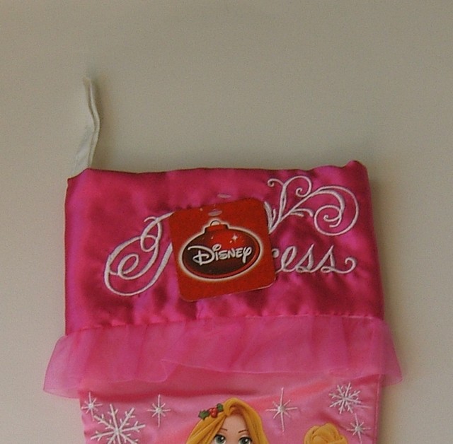 Disney Princess Christmas Stocking Pink Satin Ruffle 18 in. for sale ...