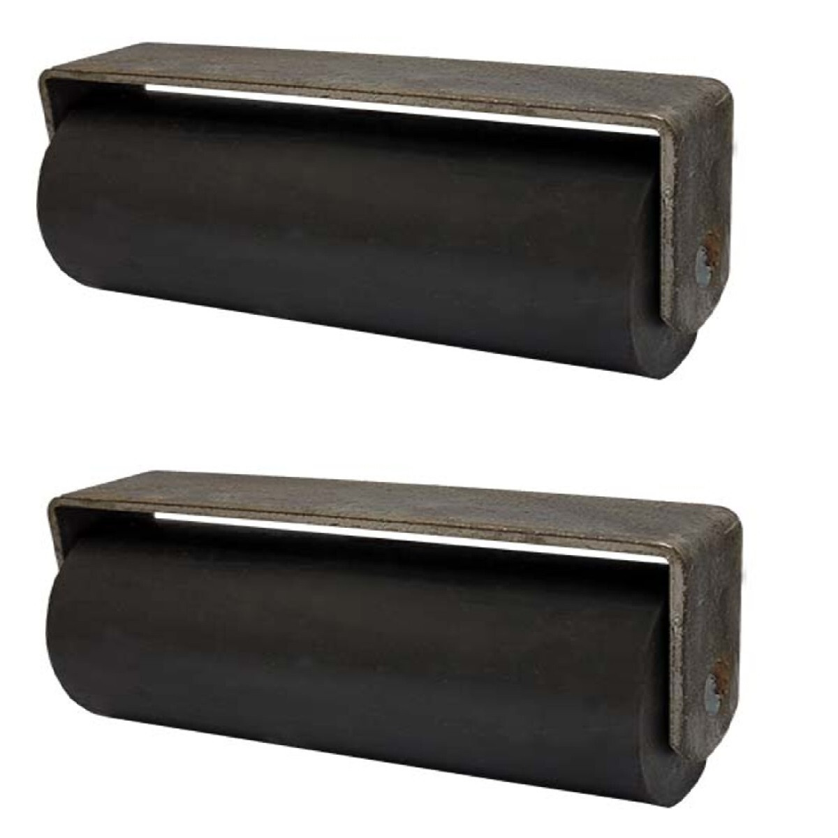 6" Sliding Gate Rubber Guide Roller Steel Mounting Bracket Bearing ...