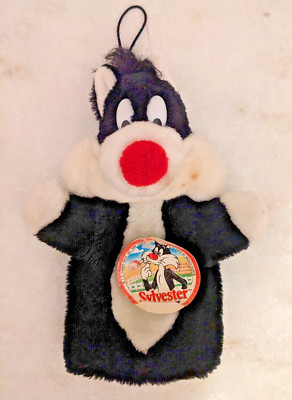 Warner Brothers Vintage 24k Sylvester The Cat Plush Hand Puppet With ...