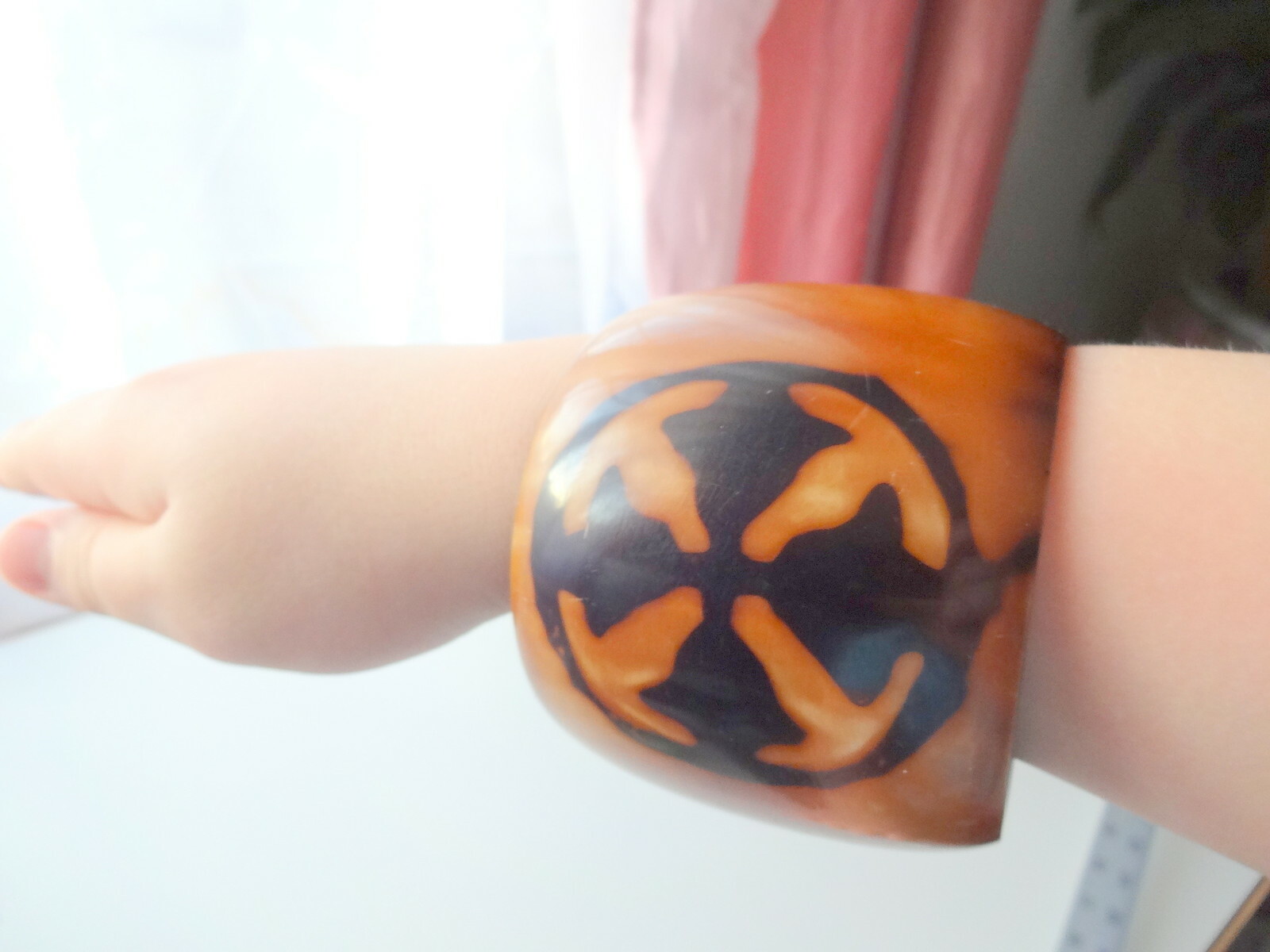 Vtg Stunning Monies Gerda Lynggaard Cotic Cross Horn Massive Bangle ...