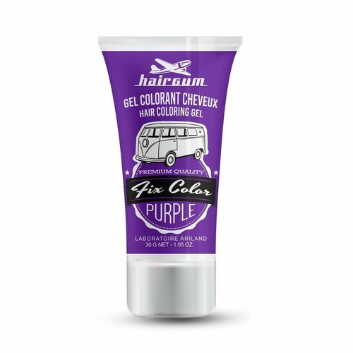 Coloration Non Permanente Hairgum Fix Color Violet Gel stylisant [30 ml ...