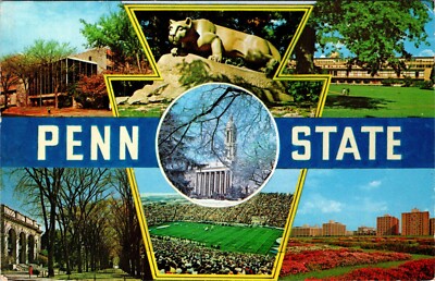 State College PA Penn State University Multiple Views Vintage Postcard ...