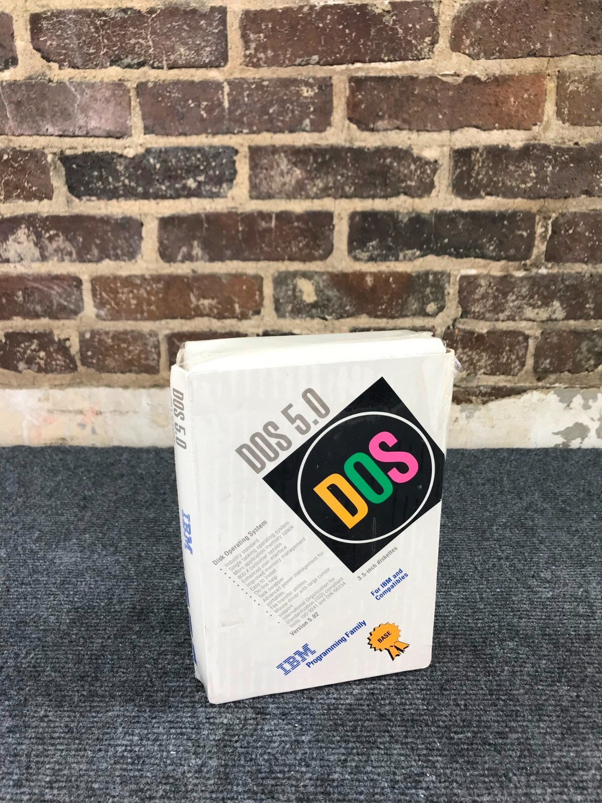 IBM DOS 5.0 OS Operating System Software on 3.5" Floppy Disks PC ...