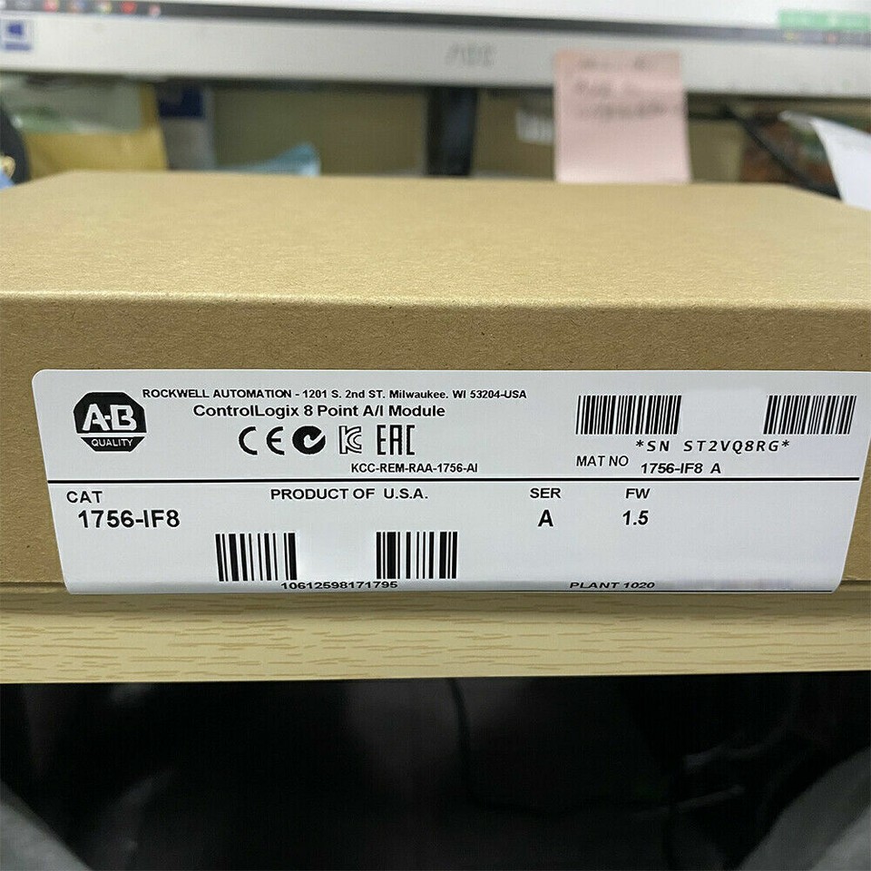 New Factory Sealed AB 1756-IF8 / A Controllogix 8 Point A/I Analog ...