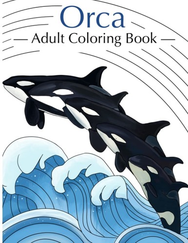 Orca: Adult coloring book | eBay