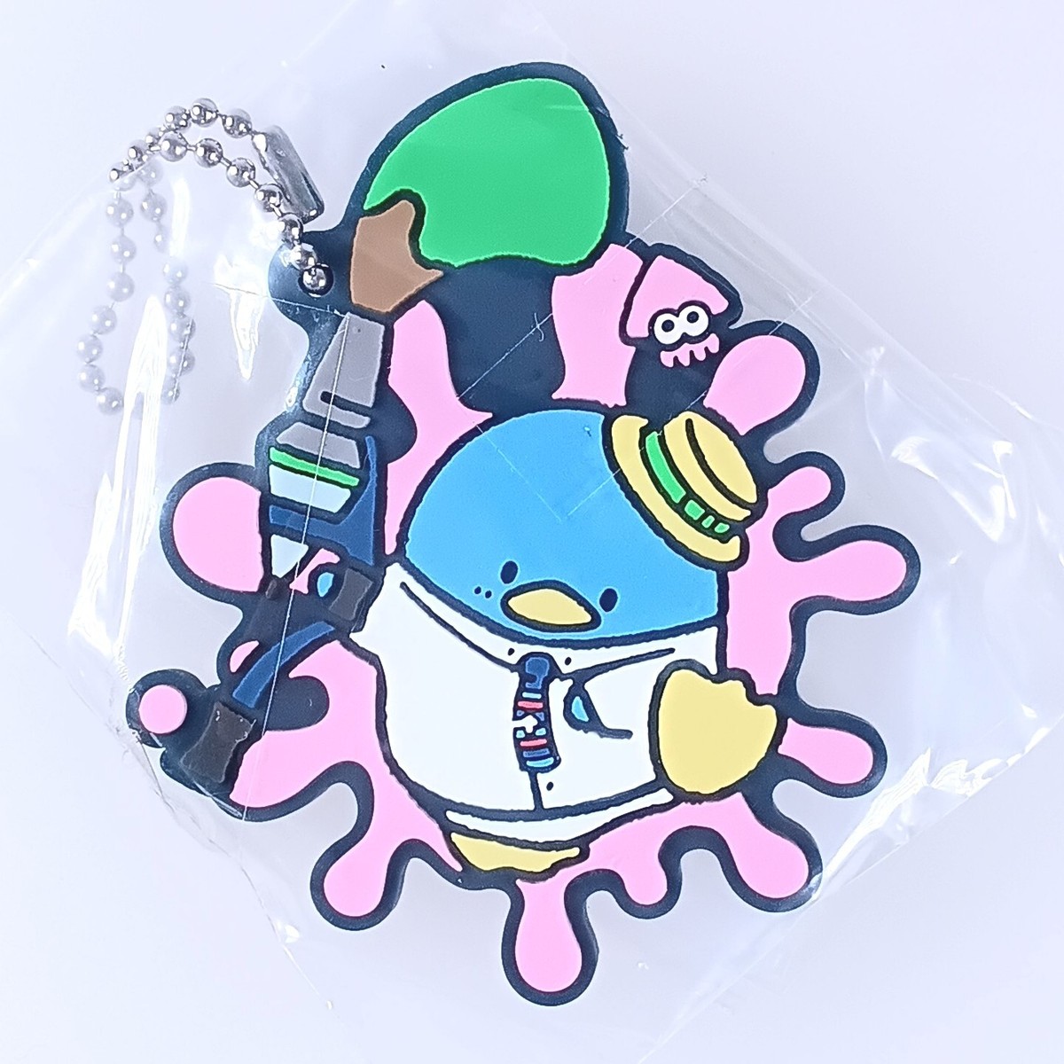 Sanrio Squid Tuxedo Sam Squid Sanrio × Splatoon Special Rubber Mascot ...
