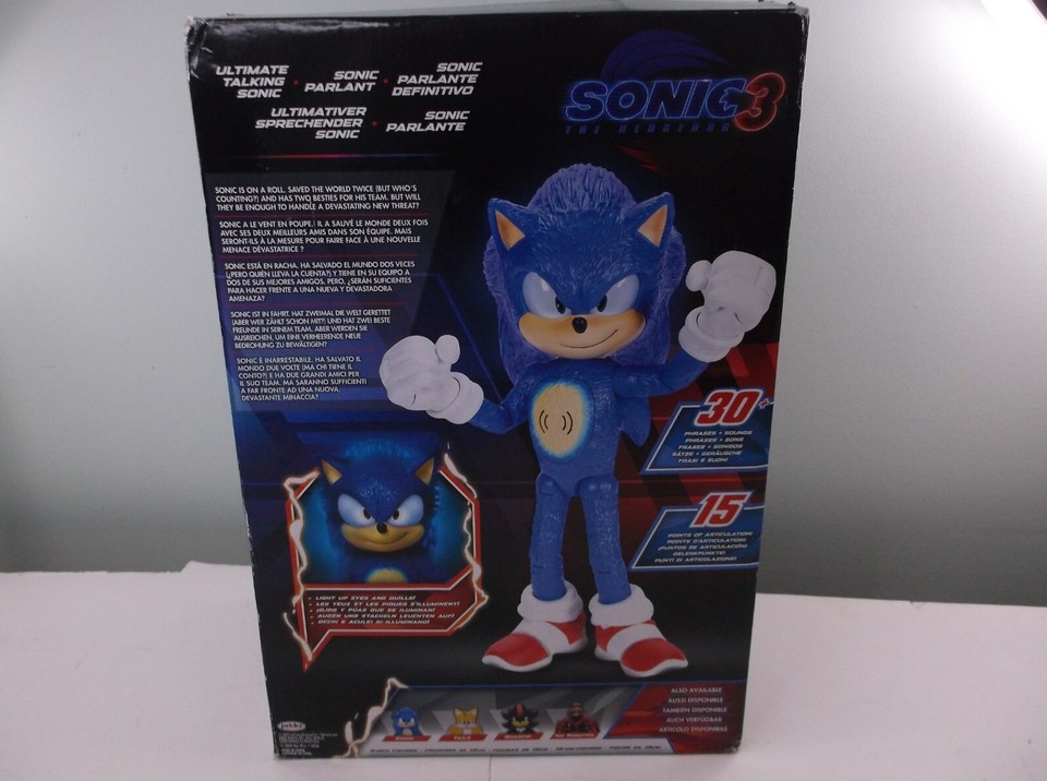 Sonic The Hedgehog 3 Ultimate Talking Sonic (Damaged Box & Missing Nose ...
