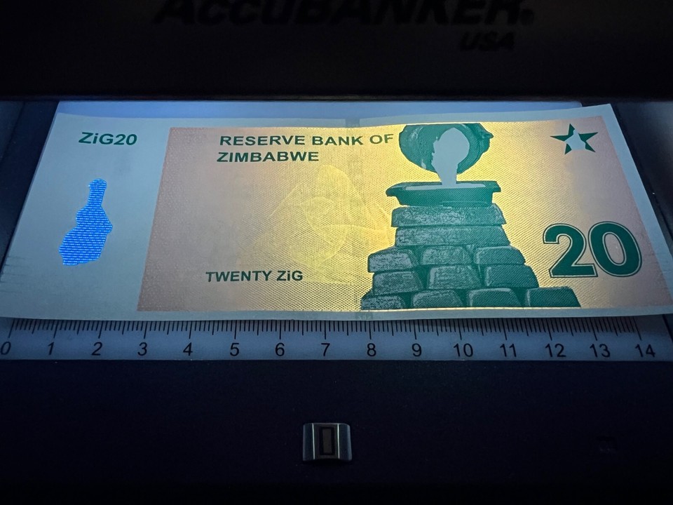 Zimbabwe $20 Zig 2024 Gold Backed Uncirculated Banknote QR Code | eBay