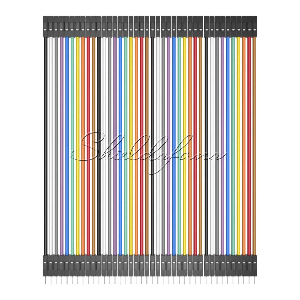 40Pin Dupont 40PCS 10CM Male To Female Jumper Wire Ribbon Cable for ...