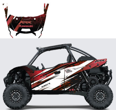 2019 - 2023 Kawasaki Teryx KRX 1000 Graphic Kit - Pro Edition D35-2 Red ...