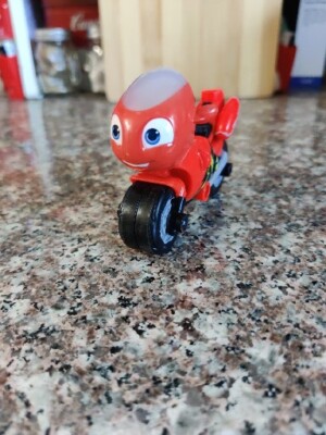 Tomy Ricky Zoom 3.5” Ricky Action Figure Red Toy Motorcycle Bike Frog ...