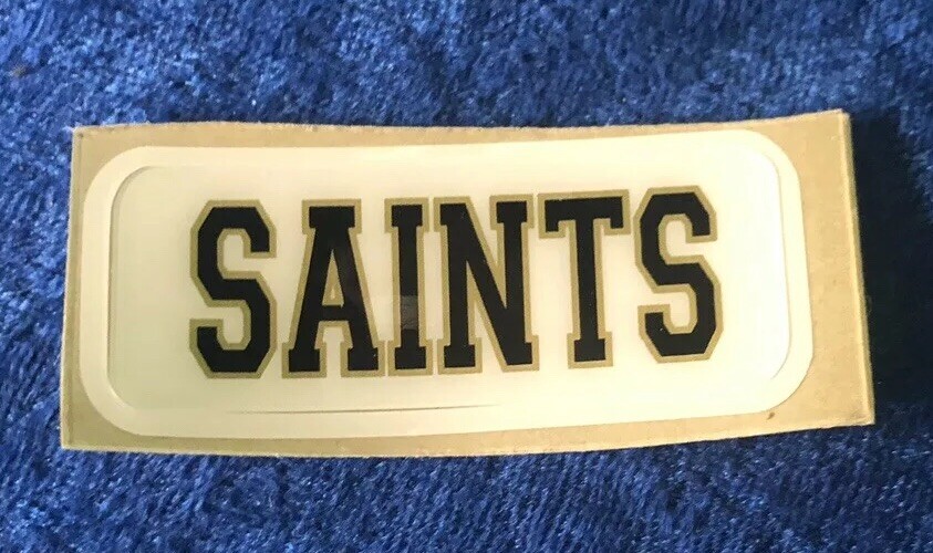 New Orleans Saints Full Size Football Helmet Decal Front BUMPER | eBay
